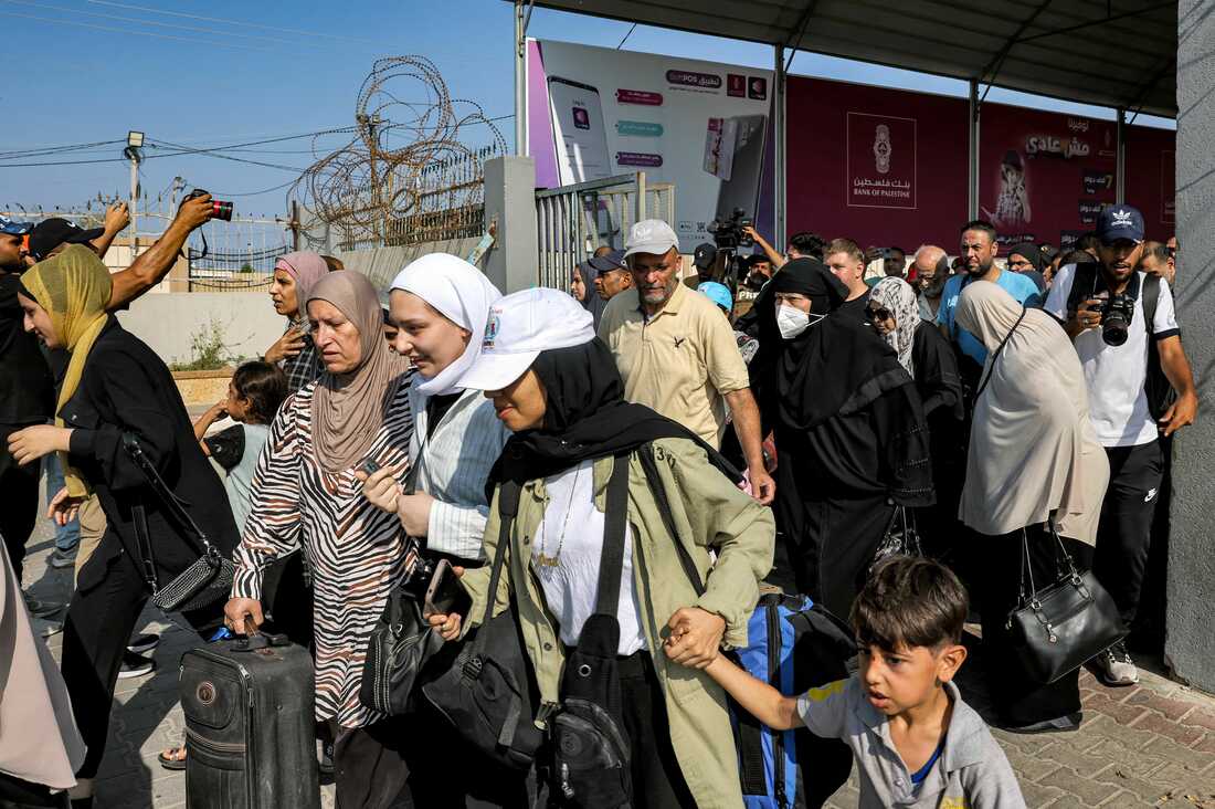 Photos: A look at the scene of the Rafah border crossing opening : The ...