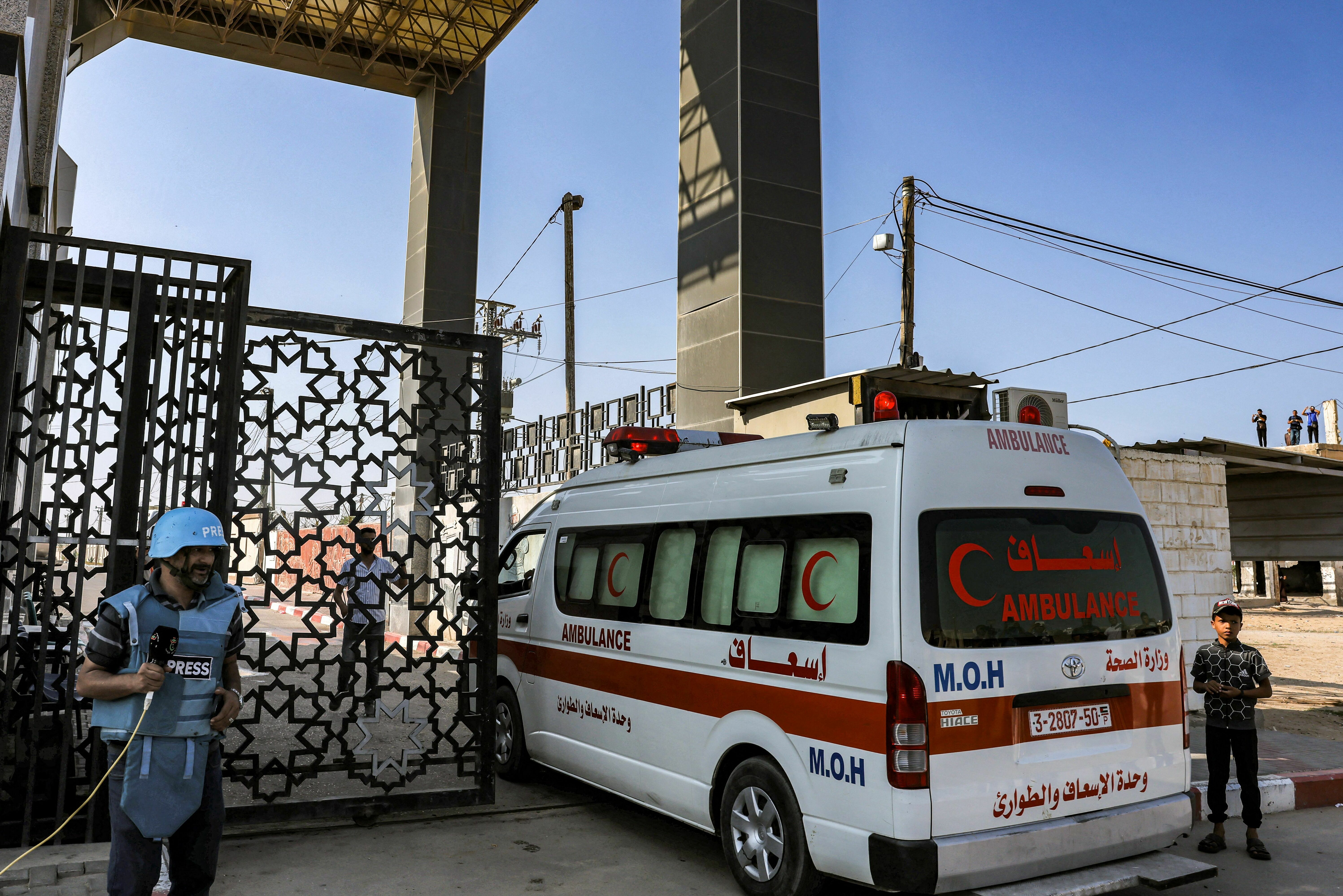 Photos: A look at the scene of the Rafah border crossing opening | NCPR ...