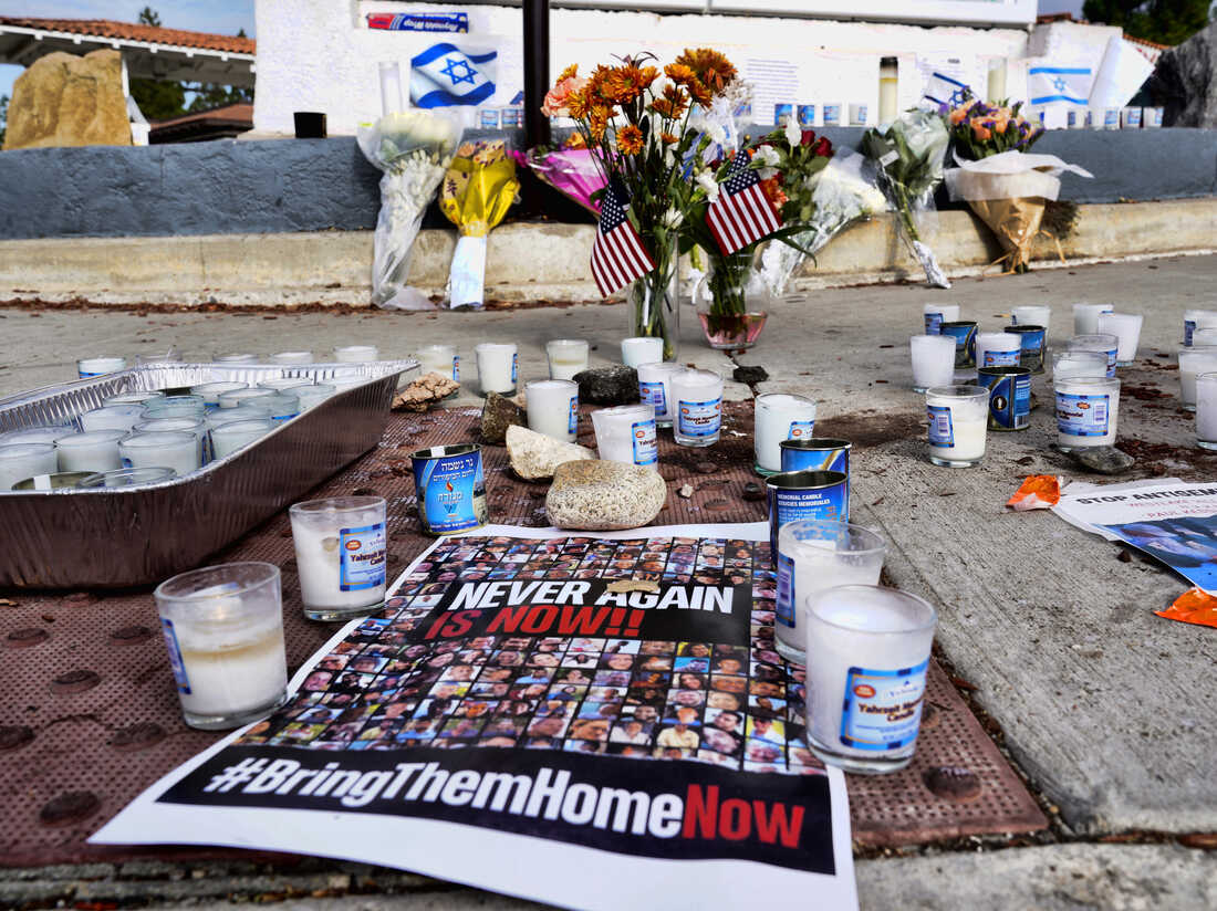 Suspect arrested in death of Jewish protester in Southern California : NPR
