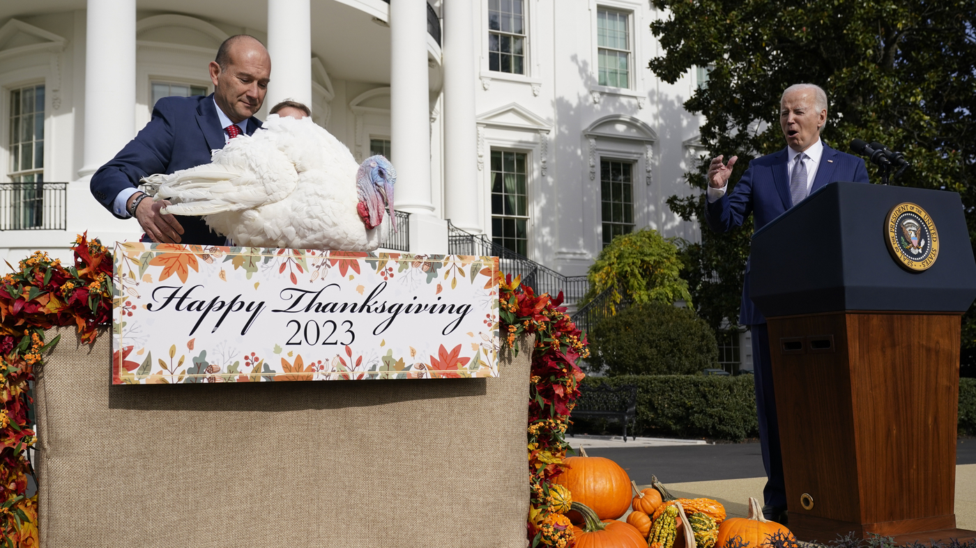 President Biden pardons a turkey, an annual Thanksgiving tradition : NPR