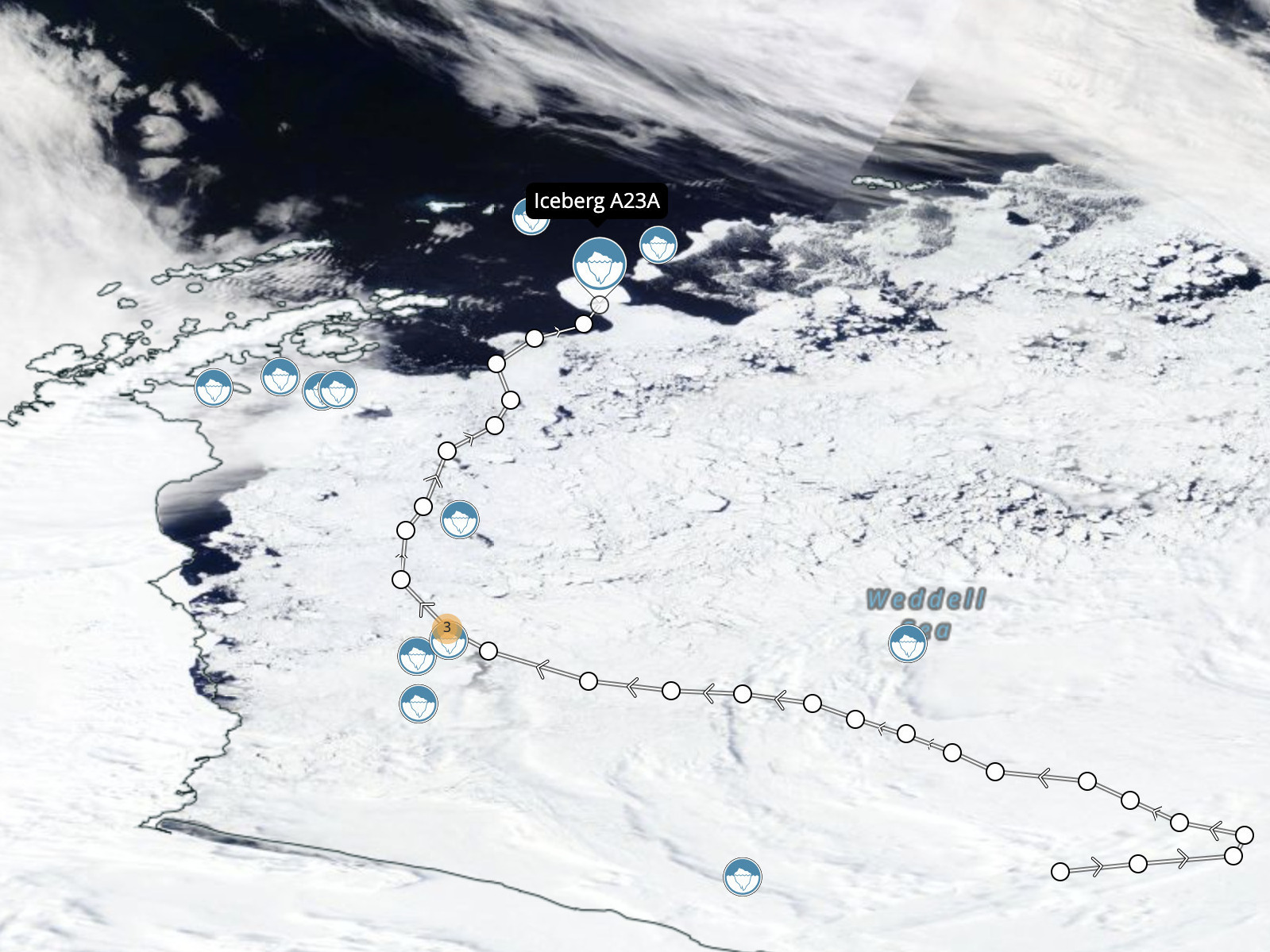 The iceberg cometh: It's the size of Oahu, and it's moving into the ...