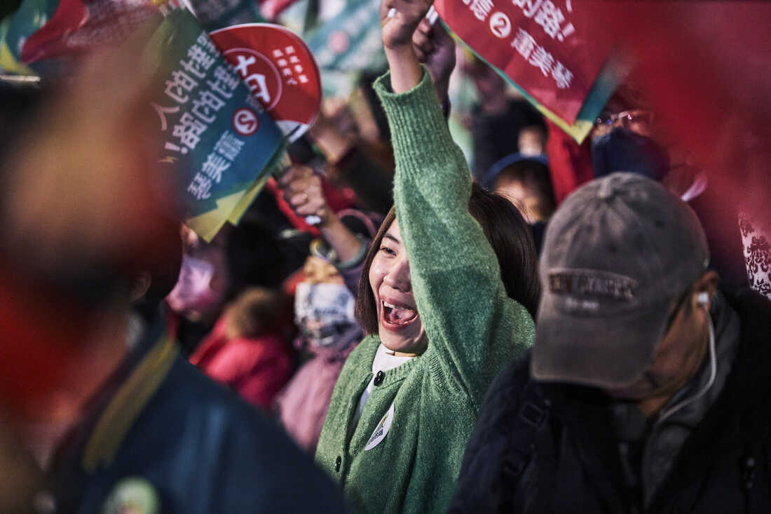 Taiwan election: costumes, color and candidates bursting into song : NPR
