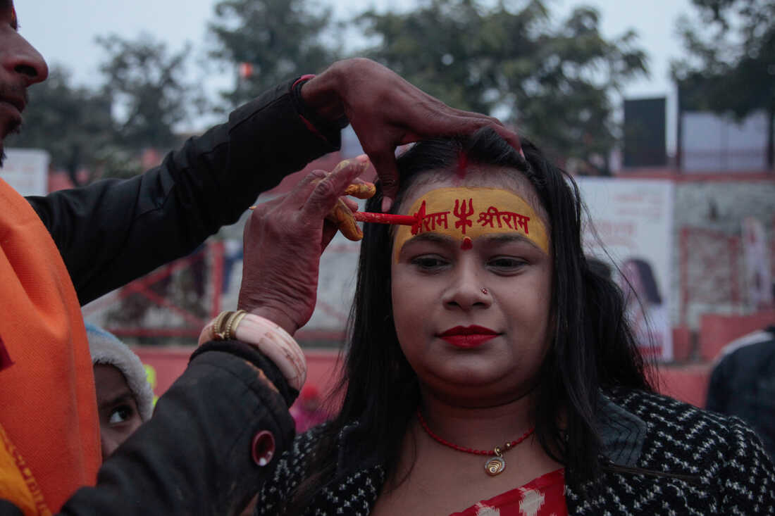 India's Modi opens Hindu temple in Ayodhya : NPR