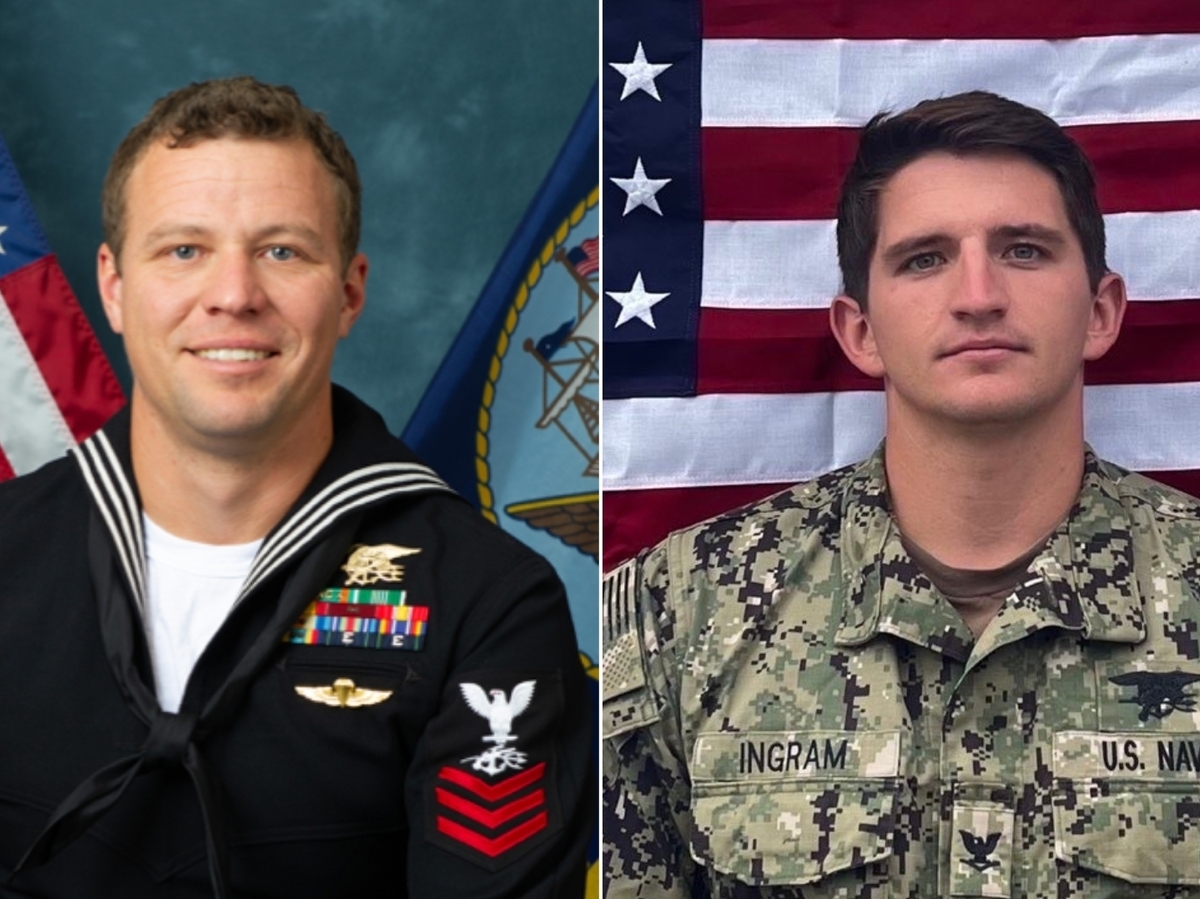 The U.S. identifies 2 missing Navy SEALs who are presumed dead : NPR