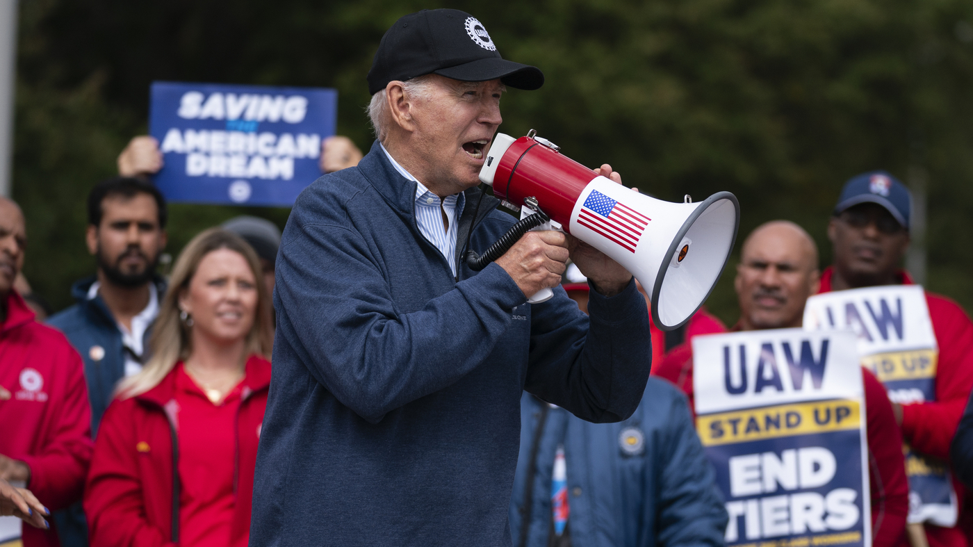 The United Auto Workers union endorsed Biden today : NPR