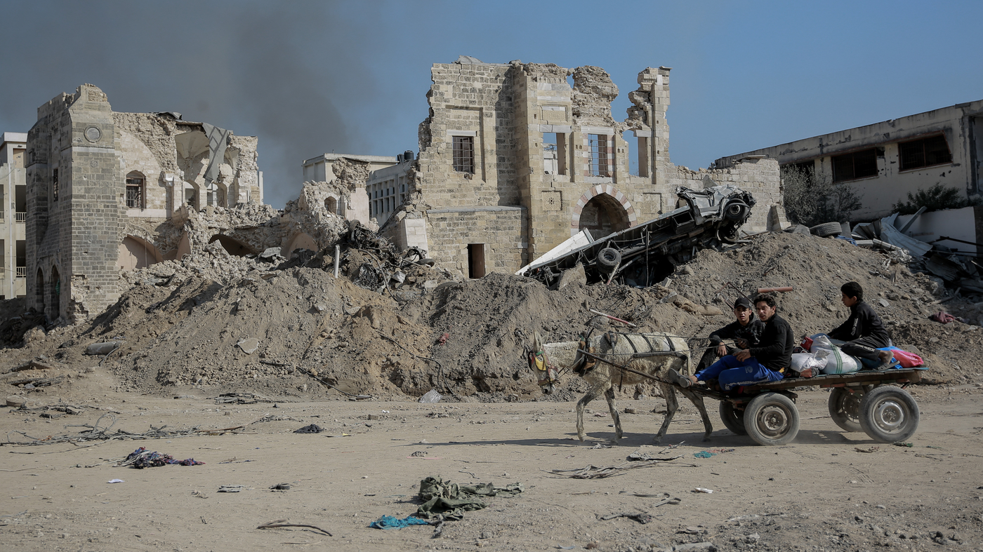 A requiem for Gaza's iconic sites, destroyed in the war : NPR