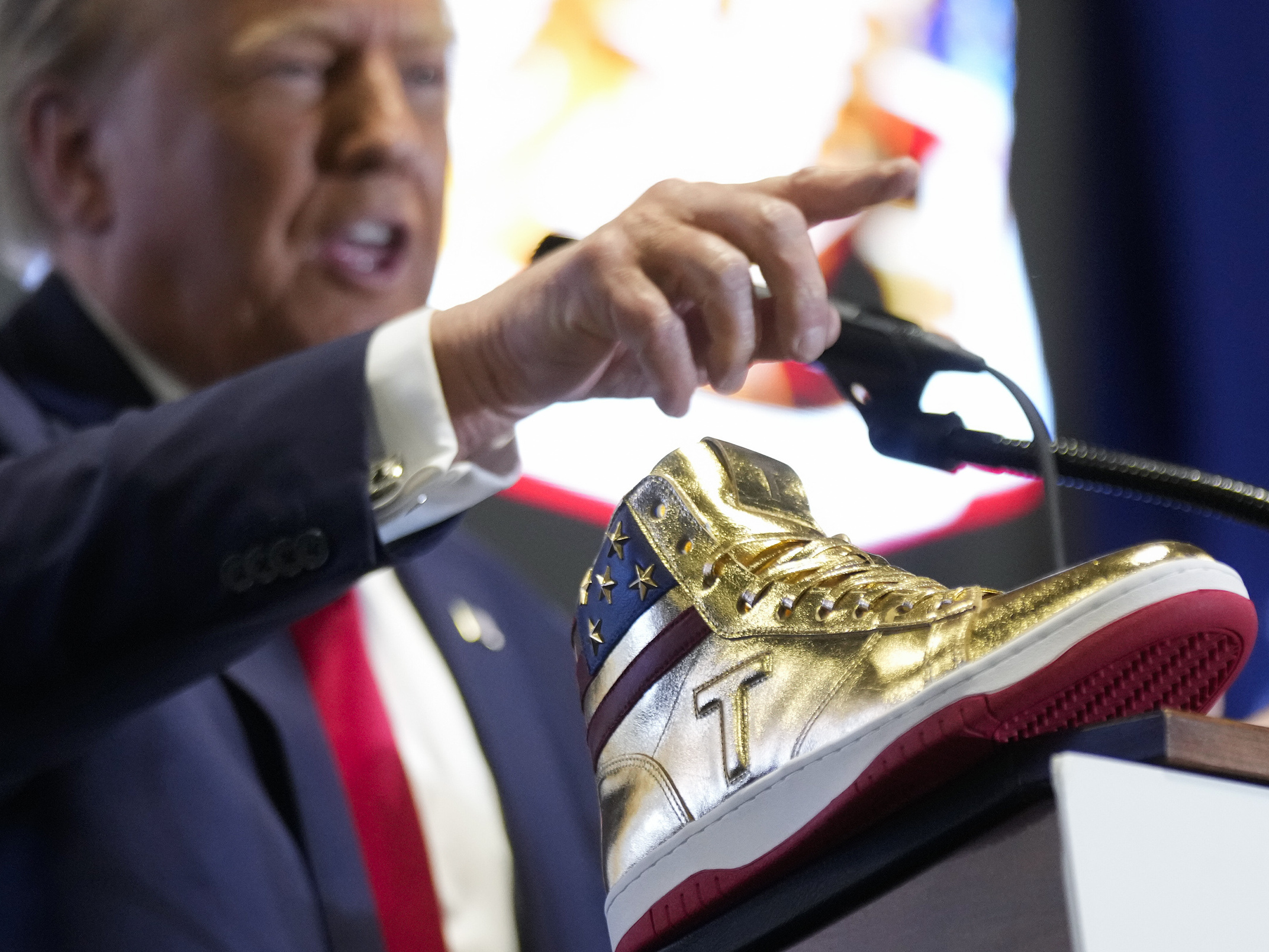 What to know about the debut of Trump's $399 golden, high-top sneakers ...