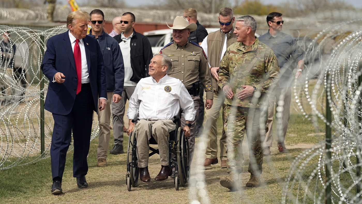 Biden and Trump face off on the border in Texas : NPR