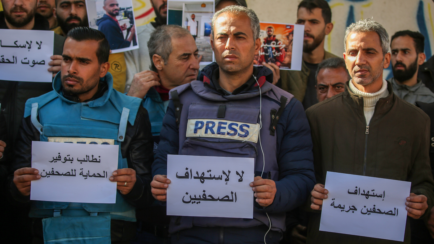 Gaza journalists are reporting on the very war they are living for ...