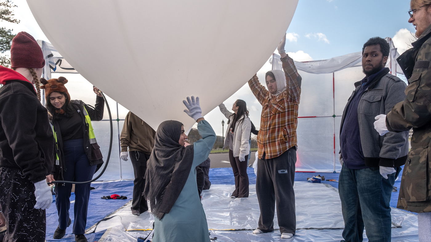 Research balloons will watch the total solar eclipse from above : NPR