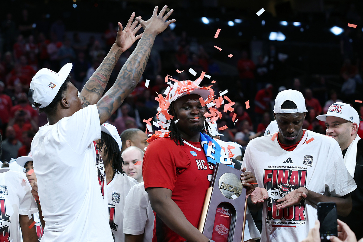 DJ Burns and N.C. State head to the Final 4, smiles, skips and all : NPR