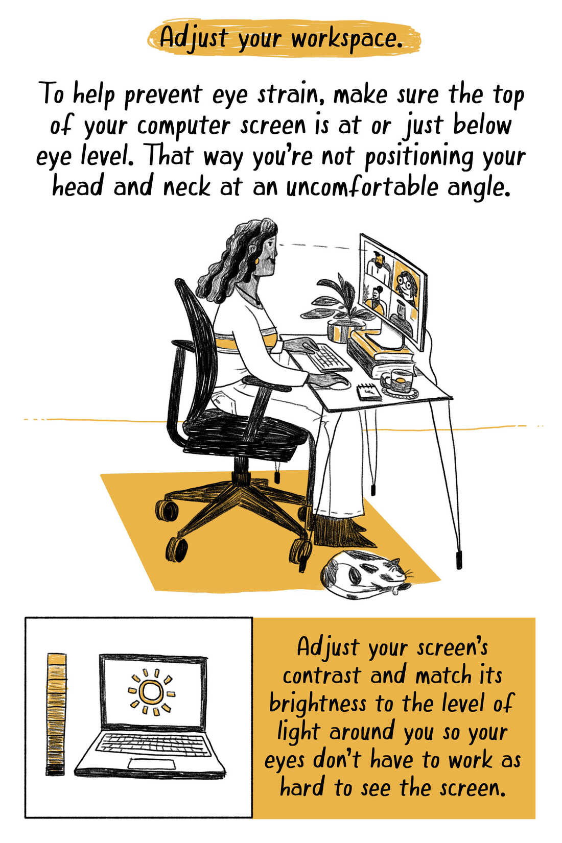 How to prevent digital eye strain: An illustrated guide : Life Kit : NPR