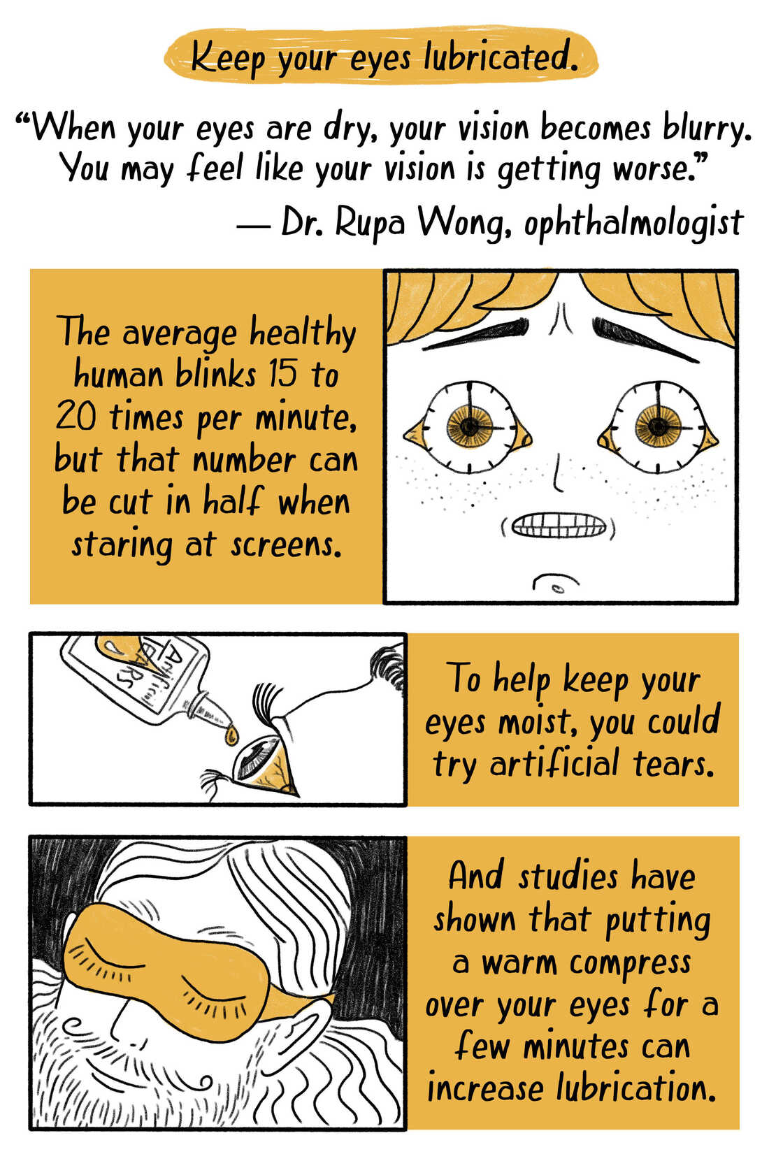 How to prevent digital eye strain: An illustrated guide : Life Kit : NPR