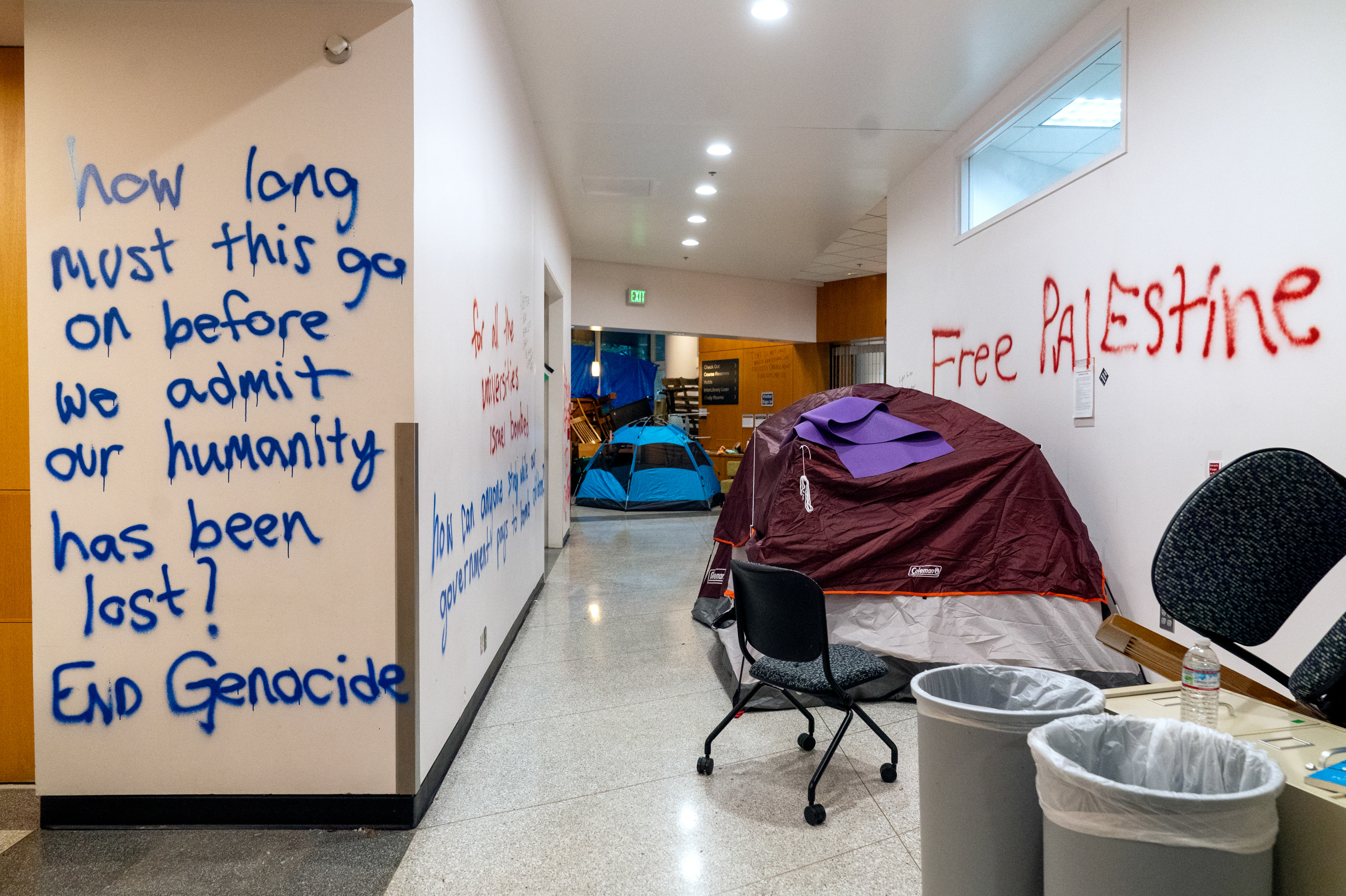 Photos: Campus protests continue nationwide as some turned violent ...