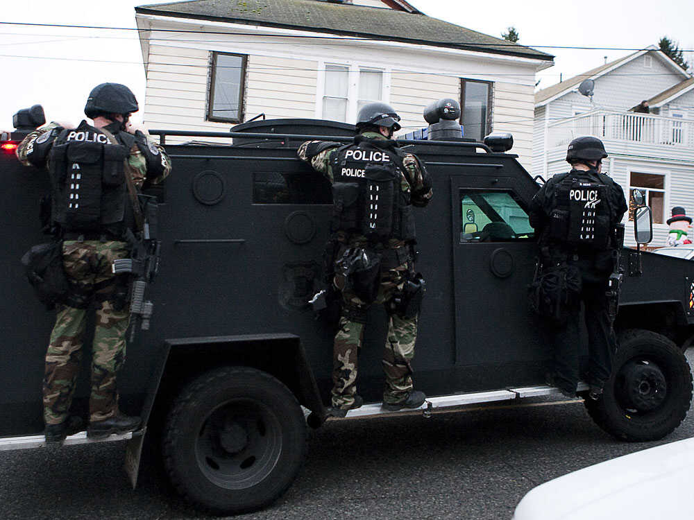 Cop-Killings Suspect Fatally Shot, Police Say : NPR