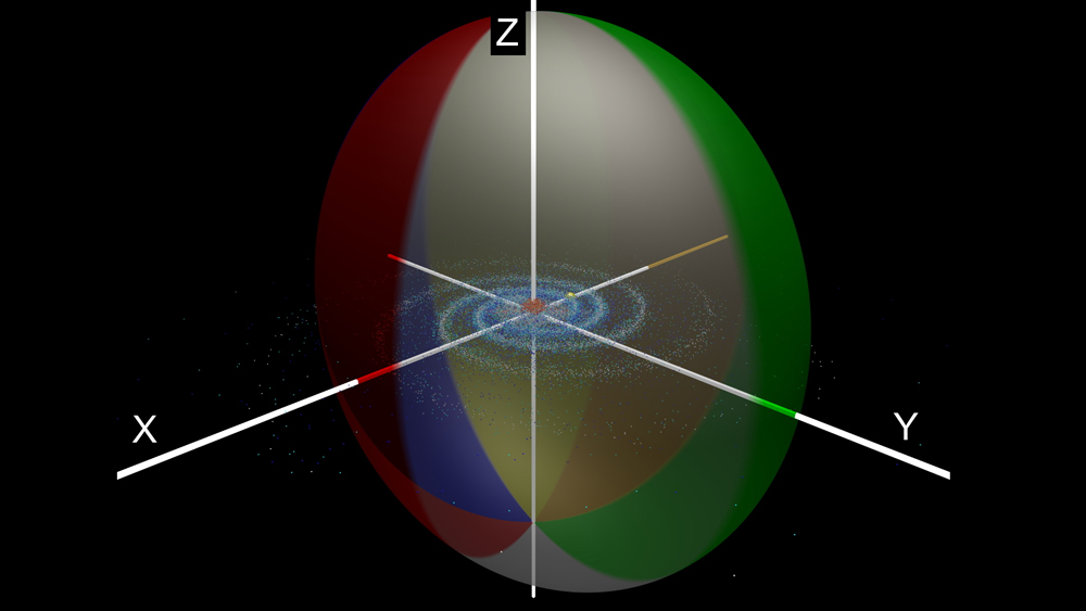 Astronomers Map Dark Matter 'Beach Ball' : NPR Astronomers Map Dark Matter 'Beach Ball' : NPR
