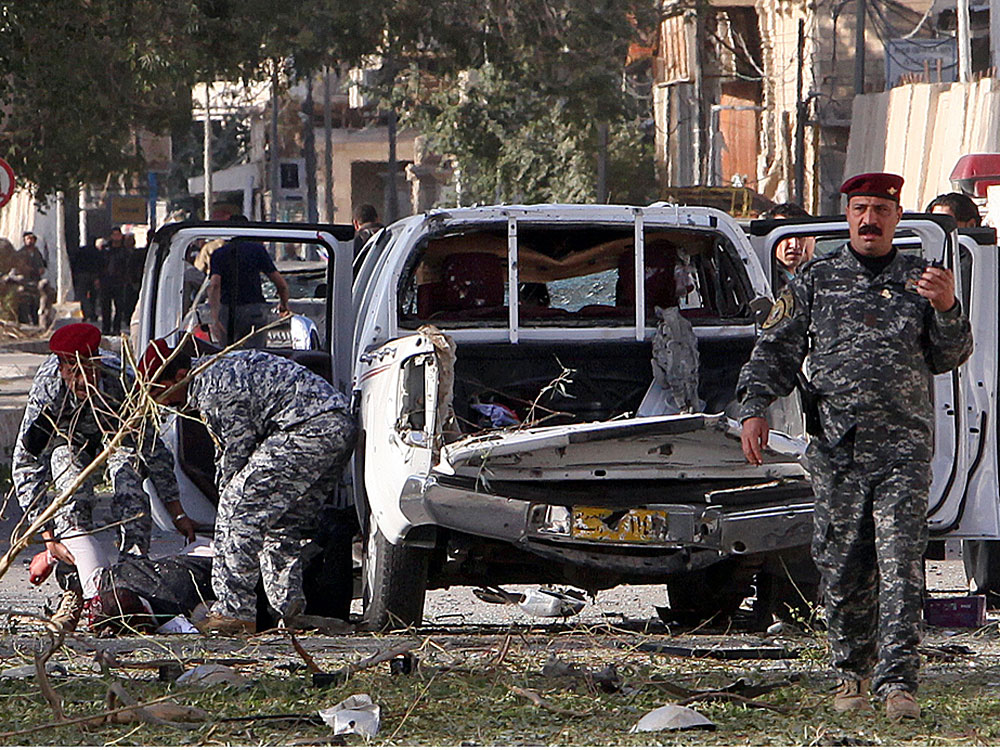 3 Bomb Blasts Hit Near Baghdad Hotels : NPR