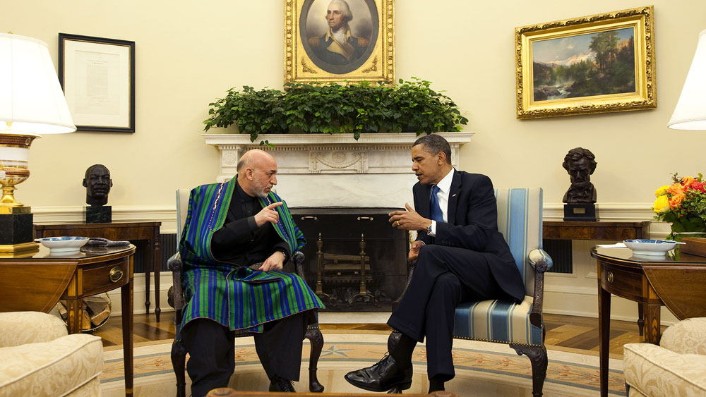 On U.S. Visit, Karzai Gets Red-Carpet Treatment : NPR