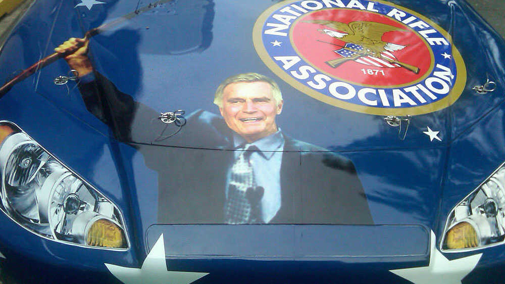 Holy Moses! A Scene From Outside The NRA Convention In Charlotte : It's ...