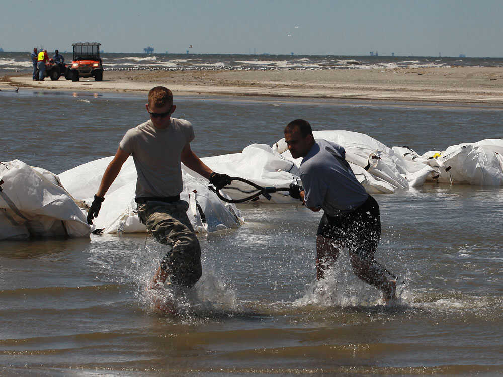 Louisiana Sandbar Plan Worries Some Scientists : NPR