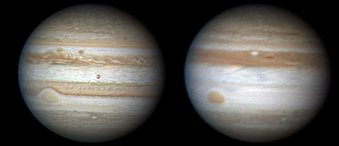 Jupiter stripe is missing