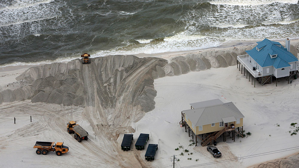Scientist Warns Sand Berms Won't Last : NPR