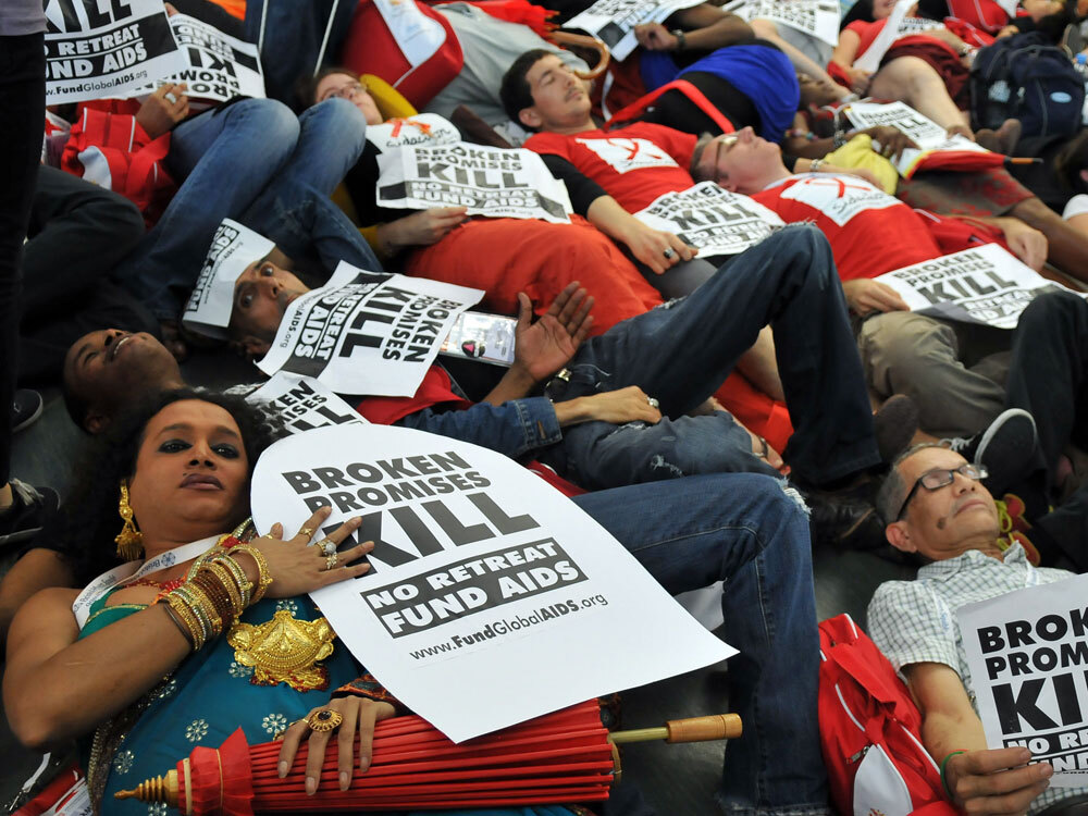 Protesters Decry Funding Cuts At AIDS Conference : Shots - Health News ...
