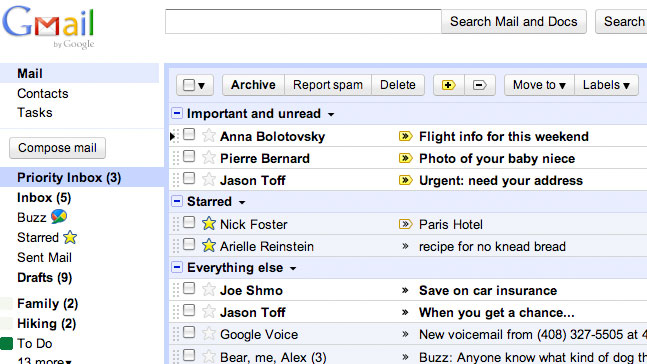 Google Unveils System For Prioritizing E-Mail : NPR