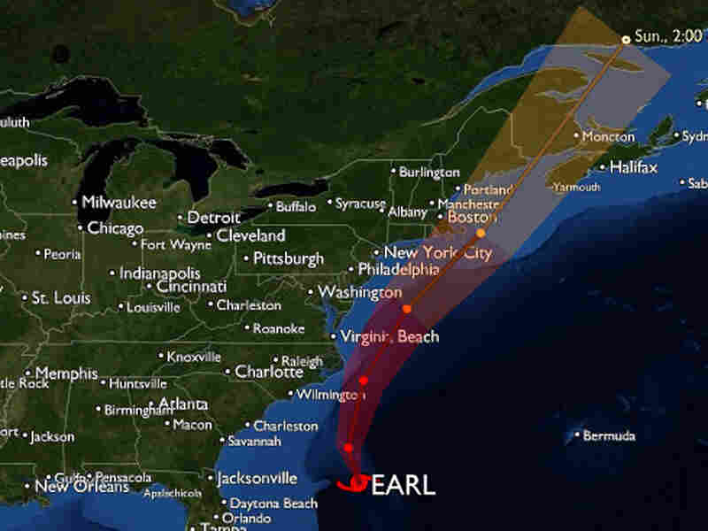 Hurricane Earl Roars Toward North Carolina Coast : NPR