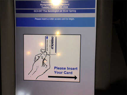 Pic: Voting with Diebold in Silver Spring, Md. : The Bryant Park ...