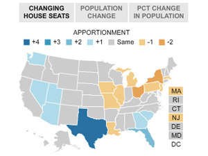 Census Data Will Reshape U.S. Political Landscape : NPR