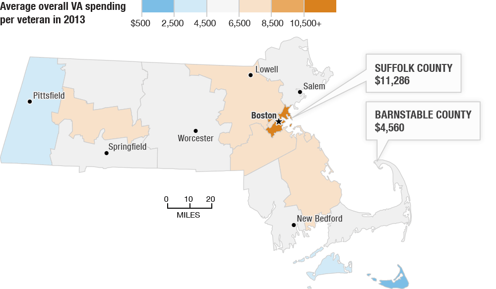 VA Data Show Disparities In Veteran Benefits Spending : NPR