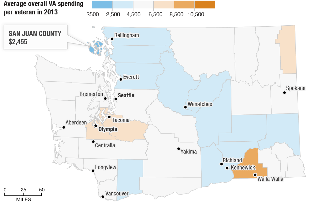 In Remote Washington, Veterans Services Are Ferry Ride Away : NPR