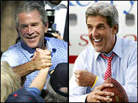 Kerry, Bush Campaign Anew : NPR