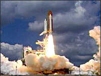 Discovery Shuttle Lifts Off on Space Station Mission : NPR