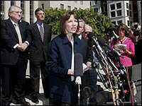 'Times' Reporter Miller Testifies in Plame Case : NPR