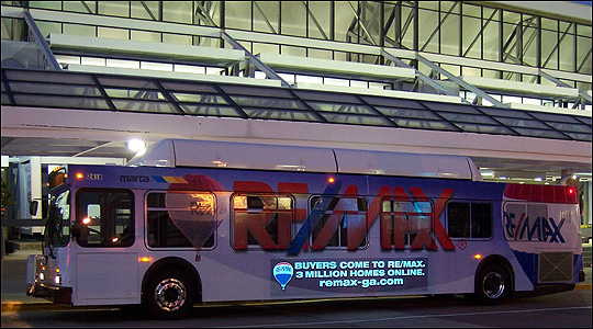 Ads Add a Certain Glow to Atlanta's City Buses : NPR