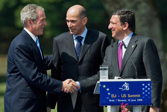 In Europe, Bush Calls for a United Front on Iran : NPR