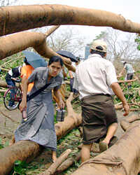 Myanmar Cyclone's Devastation Rivals Tsunami : NPR