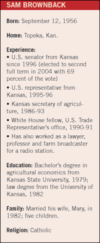 Sen. Sam Brownback (R-KS) : NPR