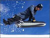 Airboarding: Surfing the Slopes, Belly-First : NPR